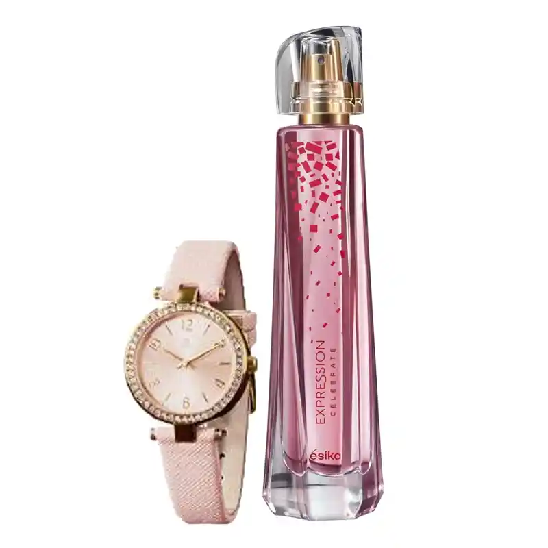 Expression Celebrate Perfume de Mujer con Reloj Perleé - Tienda Novus