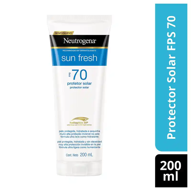 Protector Solar Neutrogena Sun Fresh Fps70 X 200ml - Tienda Novus
