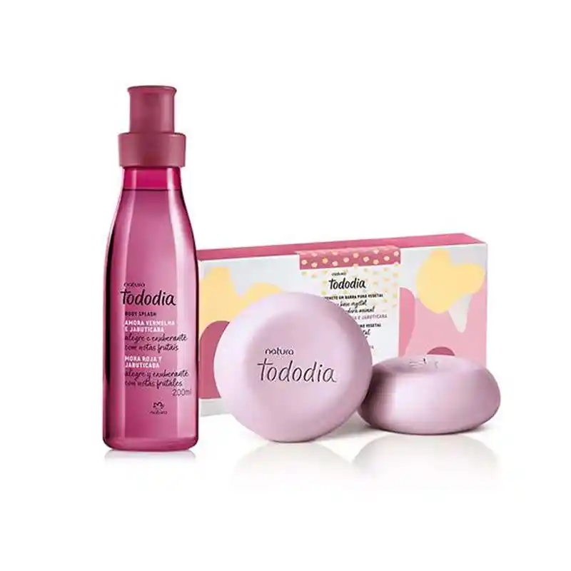 Tododia Mora roja y jabuticaba Body Splash con 2 Jabones - Tienda Novus