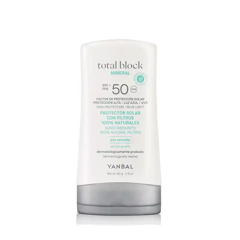 Yanbal Total Block Protector Solar Mineral Fps 50 - Tienda Novus
